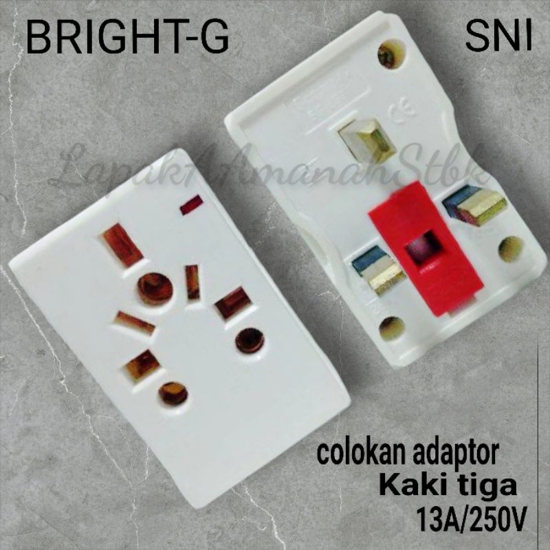 Jual COLOKAN ADATOR TRAVEL KAKI TIGA BRIGHT-G | Shopee Indonesia
