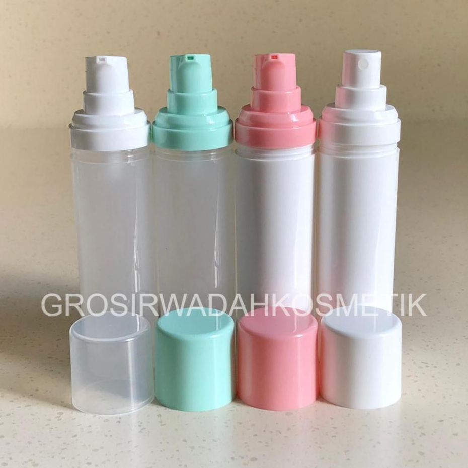 Jual Botol Airless Spray 50ml Botol Serum Airless Pump Kosmetik 50ml ...