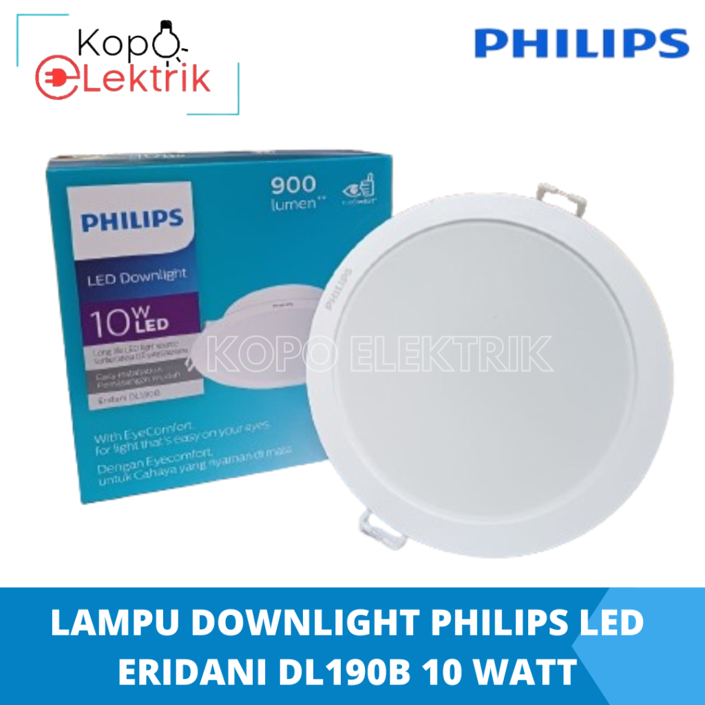 Jual Eridani Lampu Led Downlight 10w Philips DL190B 10 Watt - Bulat ...