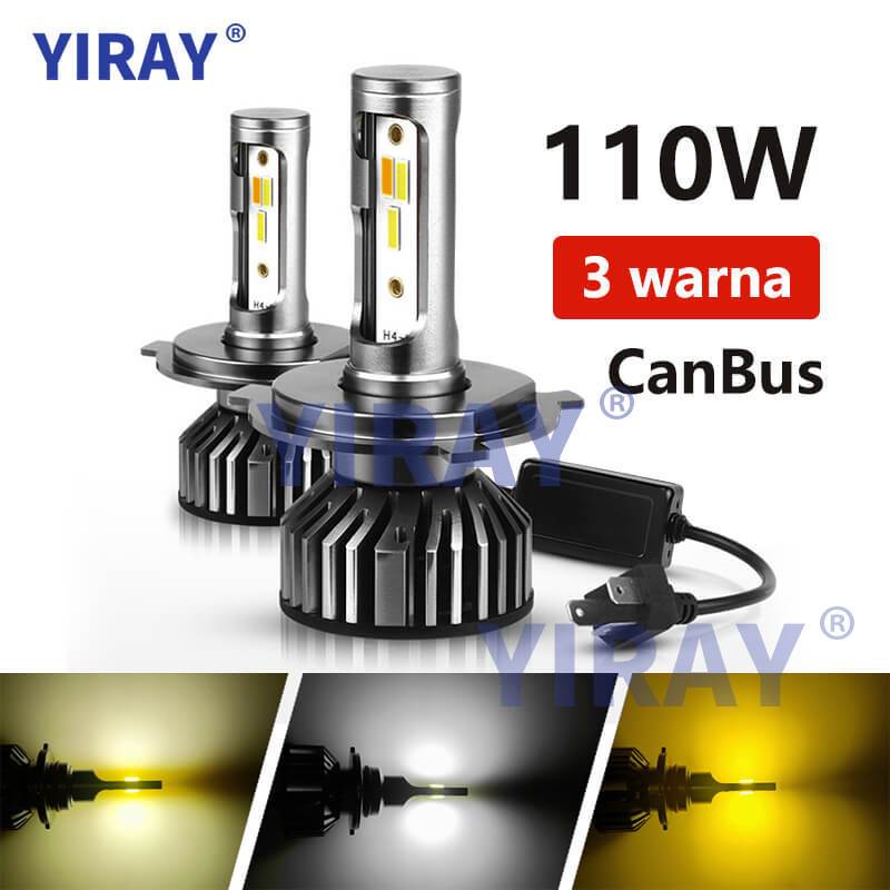 Jual Tricolor LED Headlight H4 H11 H7 9005 HB3 9006 HB4 H1 H8 H9 9012 ...