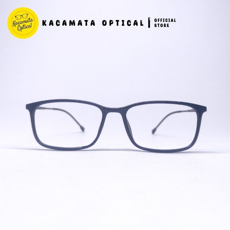 Jual KACAMATA OPTICAL - Frame KMO9125 Kotak Full Hitam Besi Plastik ...