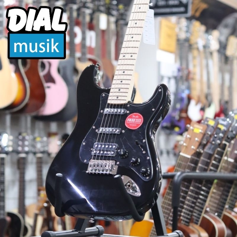 Jual Squier Sonic Stratocaster HSS Maple Black BK - Gitar Elektrik | Shopee Indonesia