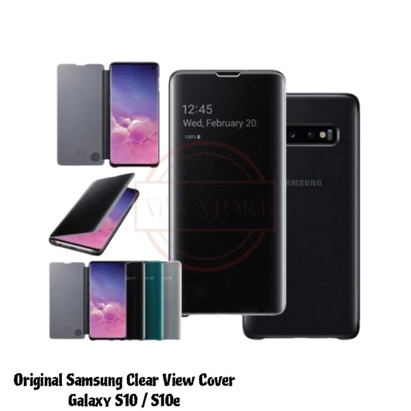 Jual SAMSUNG Clear View Cover Galaxy S10 / S10e Flip Case | Shopee ...
