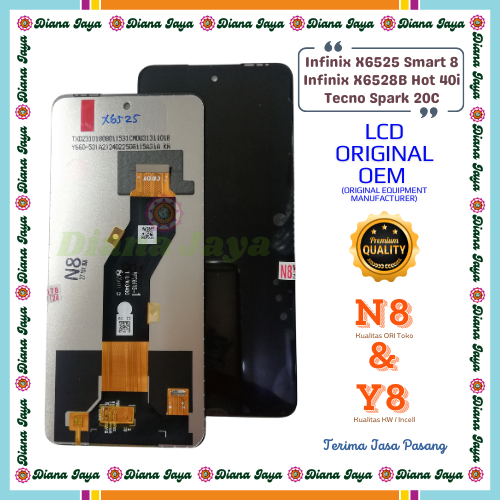 Jual Lcd Touchscreen Infinix X6525 Smart 8 / X6525B Smart 8 Pro / X6526 Smart 8 Plus / X6528B ...