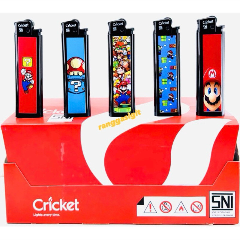 Jual Korek Cricket Custom Mario Bros (5pcs) | Shopee Indonesia