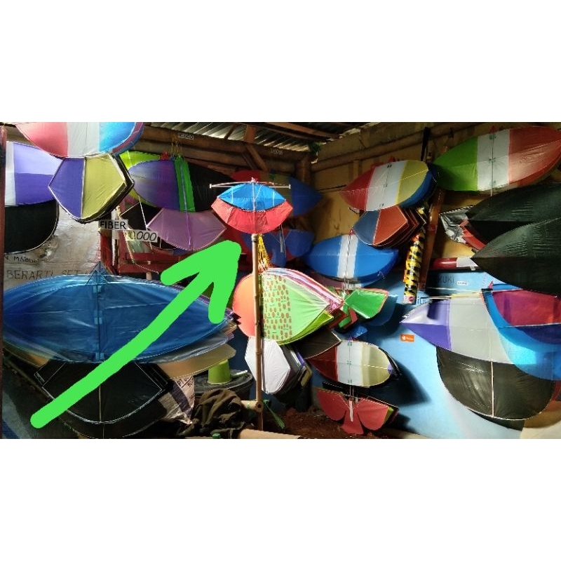 Jual layangan gapangan mini mungil,ukuran 25 x 31 cm | Shopee Indonesia