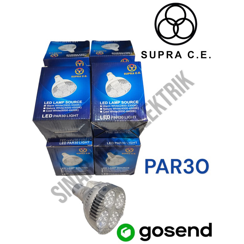 Jual LAMPU LED PAR30 35WATT FITTING E27 TERMURAH / BODY PUTIH PAR 30 ...
