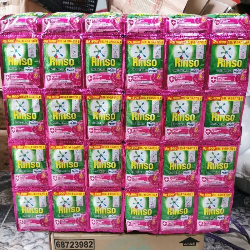 Jual Rinso Molto Liquid Detergen Cair Renceng Isi 20ml x 6pcs Rinso ...