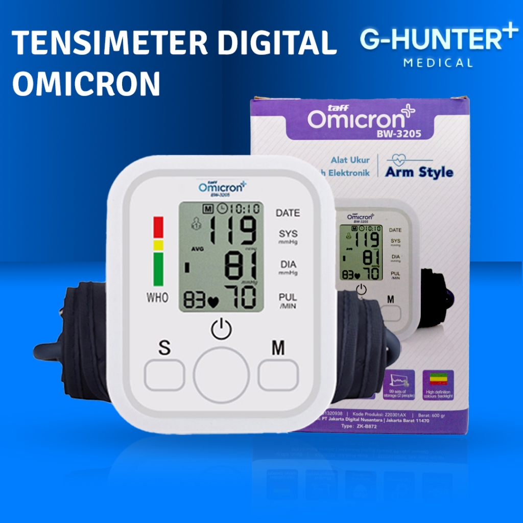 Jual TENSIMETER DIGITAL OTOMATIS - Tensimeter Omicron / Alat Tensi ...