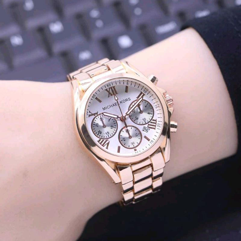 Jual Jam Tangan Wanita Rantai Anti Air M2617K Tanggal On Free Box Dan ...