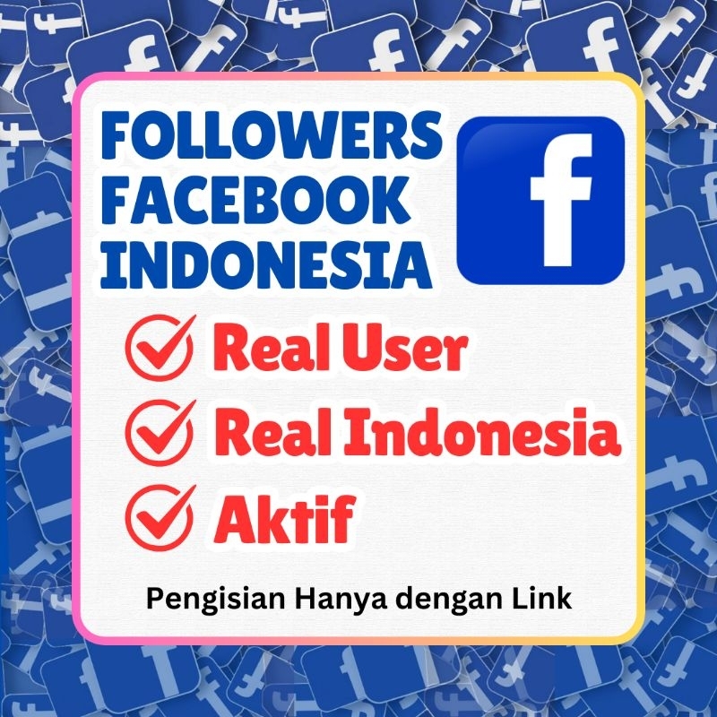 Jual Followers Facebook Indonesia Pengguna Asli Aktif | Shopee Indonesia