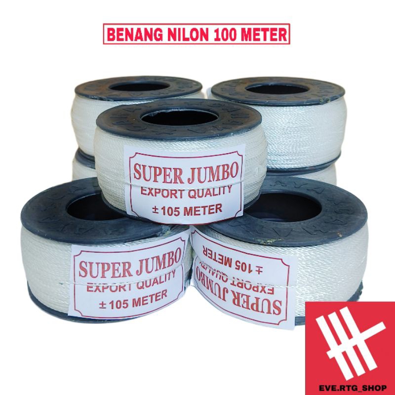 Jual Benang Bangunan 100 Meter Nilon Putih | Shopee Indonesia