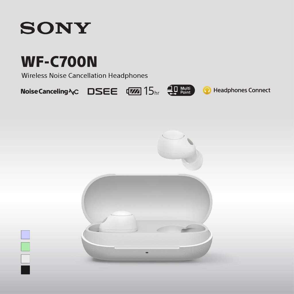 Jual SONY WF-C700N Noise Cancelling Truly Wireless / WFC700N - White ...
