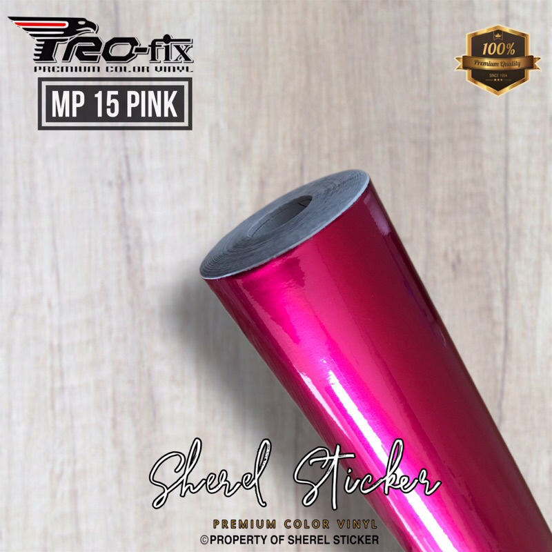 Jual sticker skotlet pink magenta metalik candy glossy profix premium ...