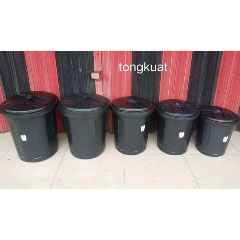 Jual Ember Tutup Tempat Sampah Tutup Hitam uk 30, 40, 50, 60, 70, 80 Liter Tong Kuat Batam ...