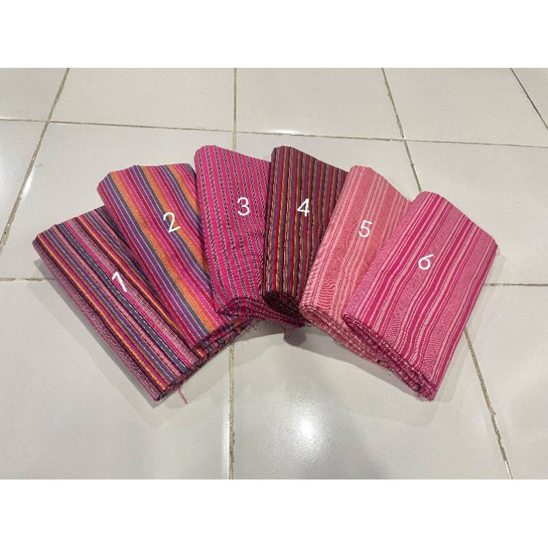 Jual KAIN TENUN LURIK NUANSA PINK TERMURAH | Shopee Indonesia