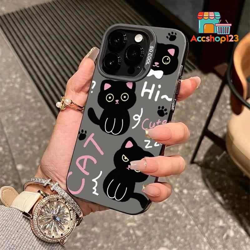 Jual SS899 CASE HP PREMIUM MATTE CAT BLACK CUTE UNTUK SAMSUNG J2 PRIME A02 A02S A03 A03S A04 ...