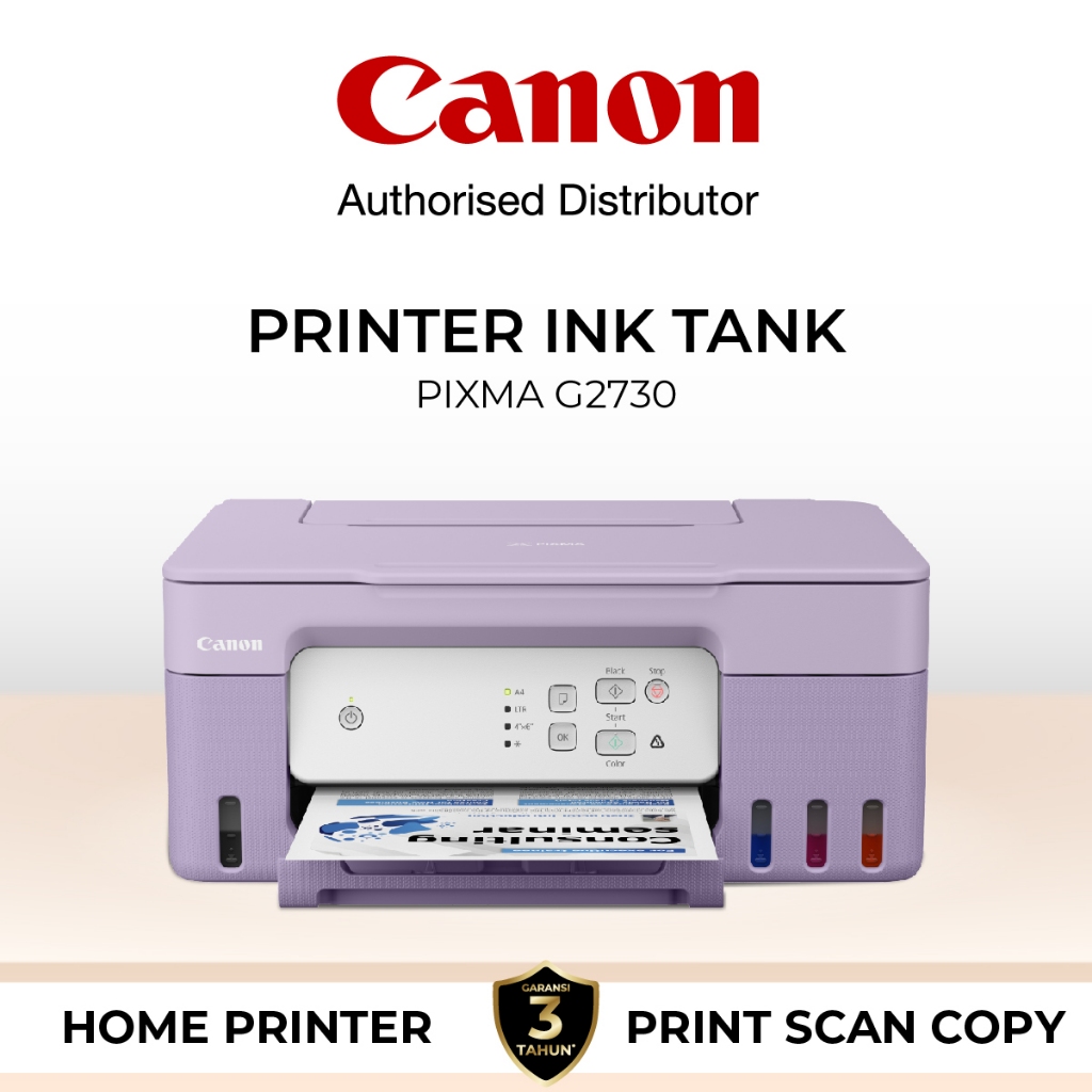 Jual Printer Ink Tank CANON PIXMA G2730 PURPLE - Print Scan Copy ...
