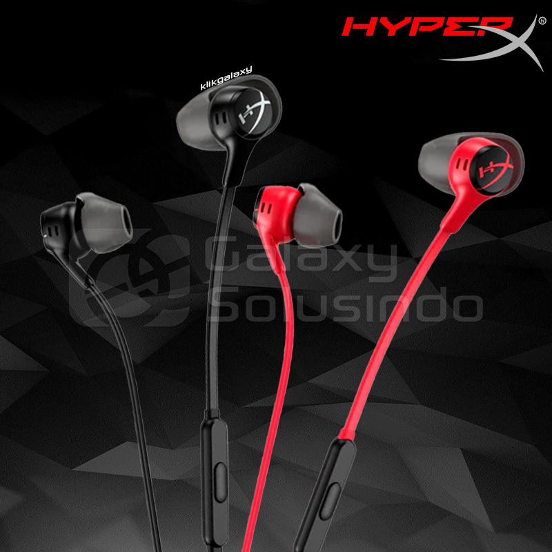 Jual HyperX Cloud Earbuds II Gaming Earbuds With Mic - Black / RED ...