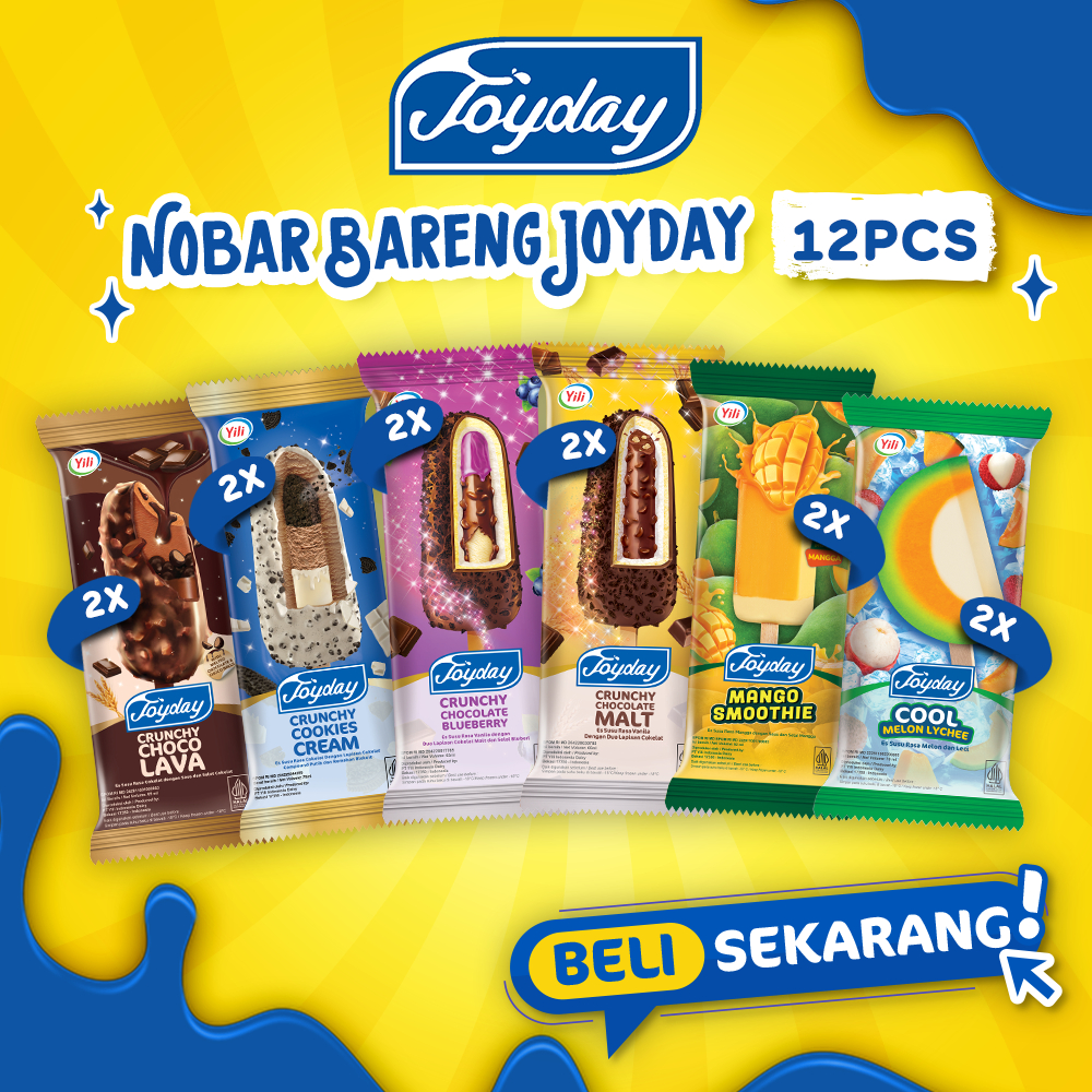 Jual Joyday Ice Cream Package Nobar Bareng Joyday - Isi 12 pcs Eskrim ...