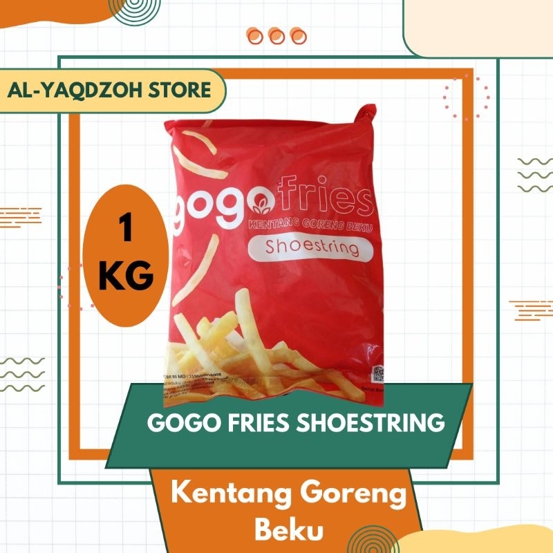 Jual Kentang Goreng FROZEN FOOD | GOGO Shoestring | 1KG | Shopee Indonesia