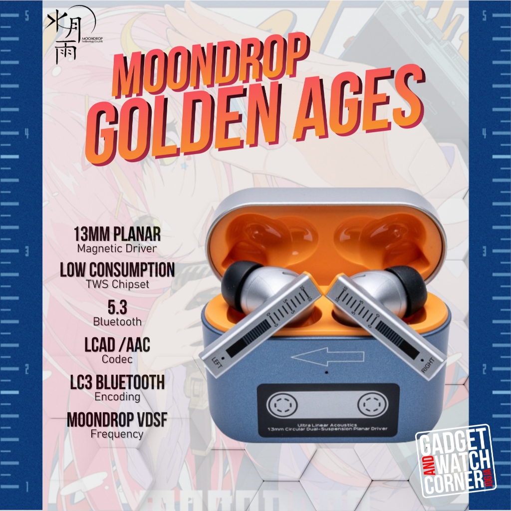 Jual Moondrop Golden Ages Planar True Wireless / TWS LDAC In Ear ...