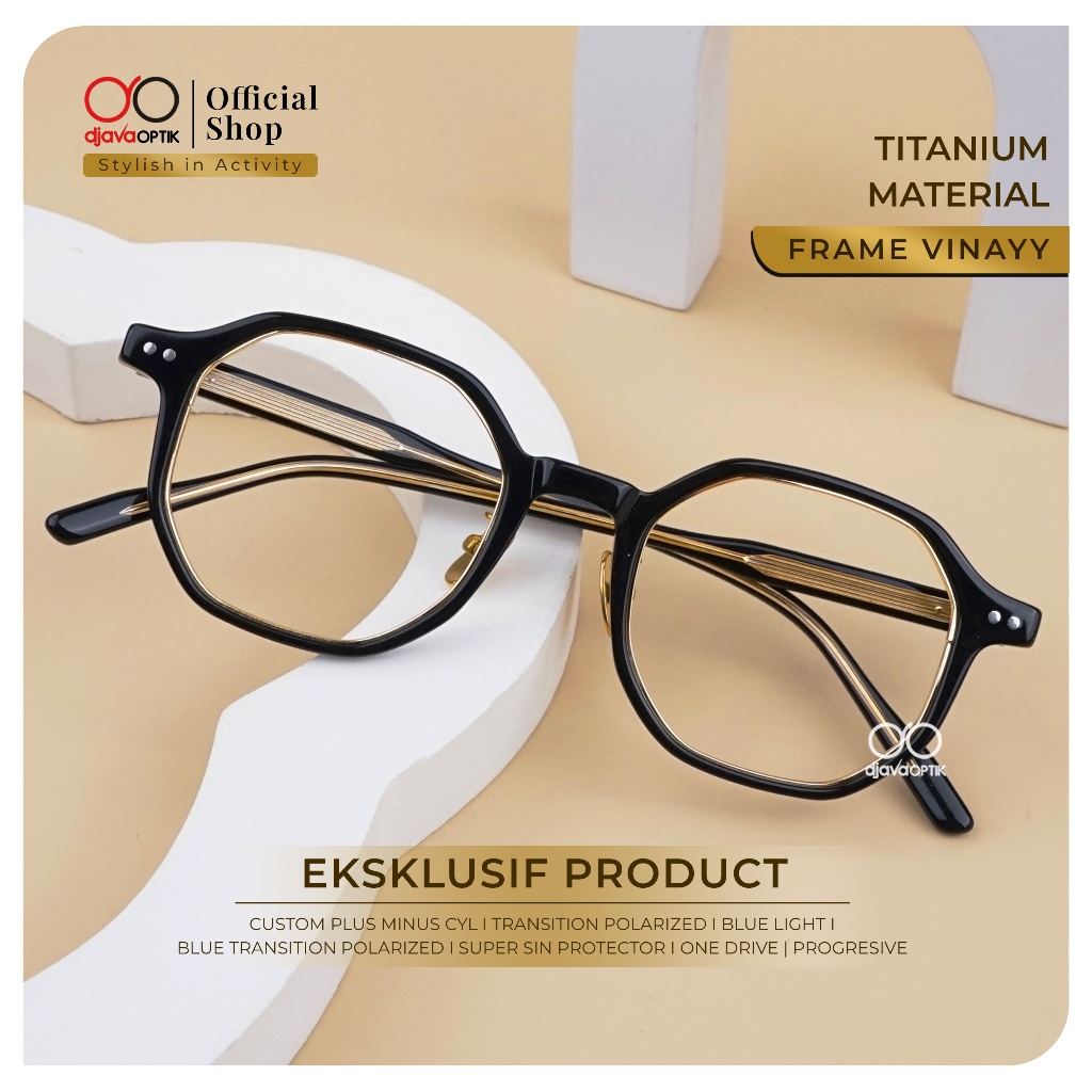 Jual DJAVA OPTIK - Frame Vinayy - Kacamata Prisma Plastik Kokoh Eksklusif Supersin Bluelight ...
