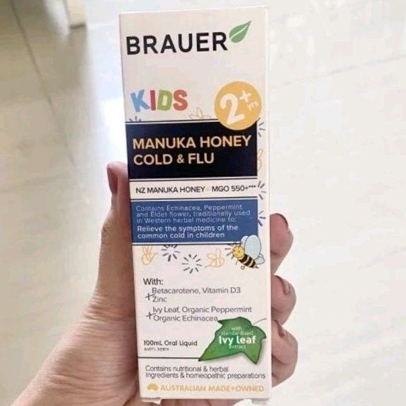 Jual Brauer kids manuka honey cold & flu / chesty cough | Shopee Indonesia