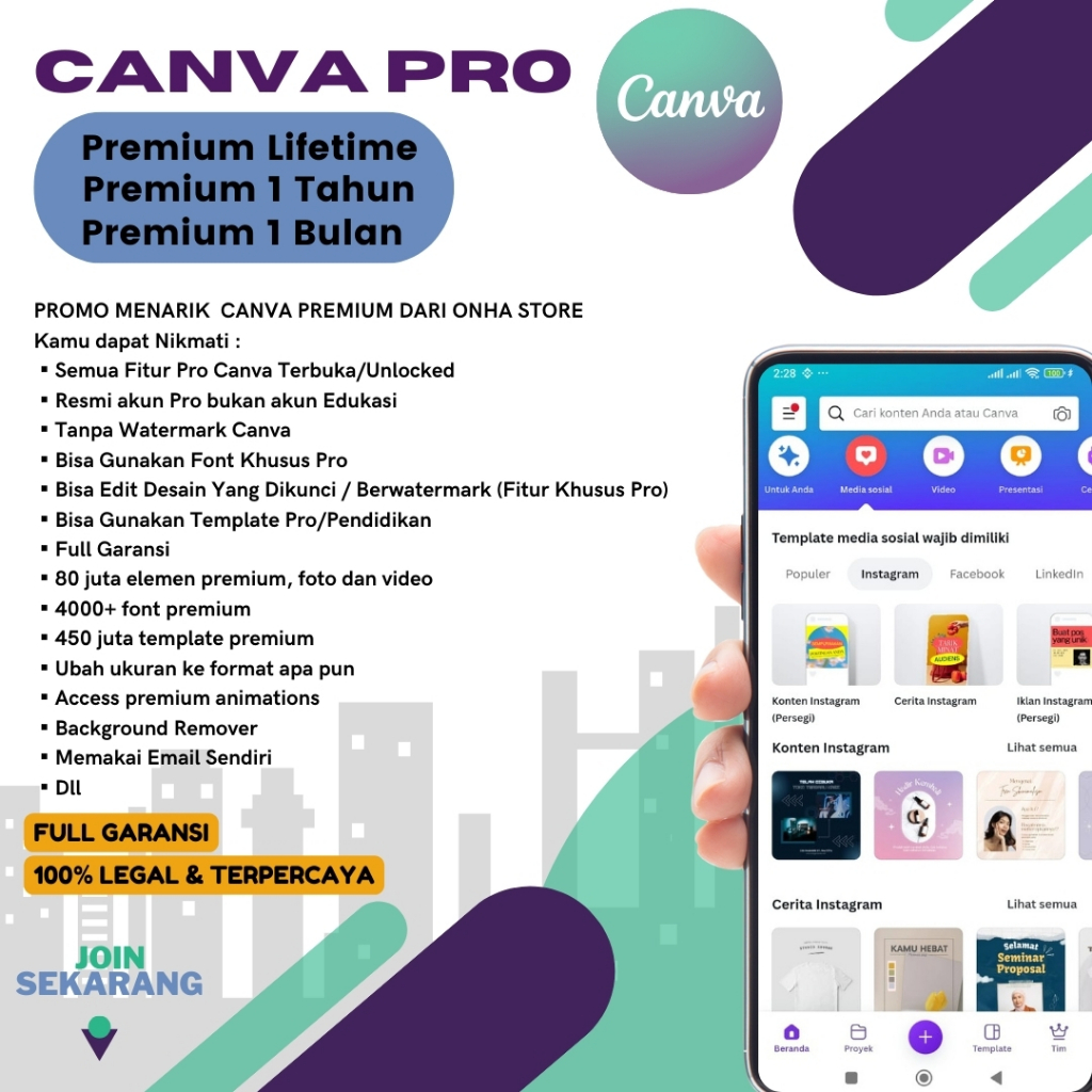 Jual CANVA PRO PREMIUM FULL VERSION APLIKASI DESAINER KONTEN TANPA ...