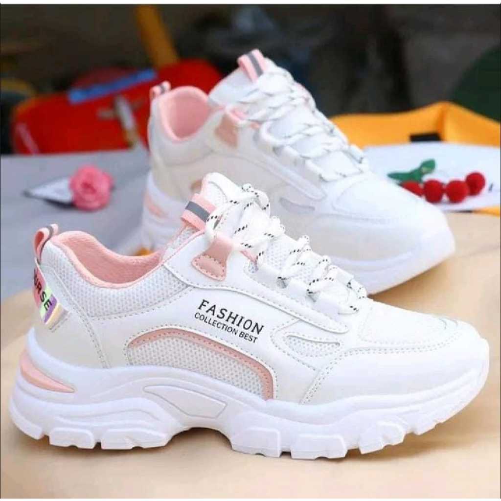 Jual [COD] sepatu sneakers wanita.sepatu putih wanita sepatu.FCB sepatu ...