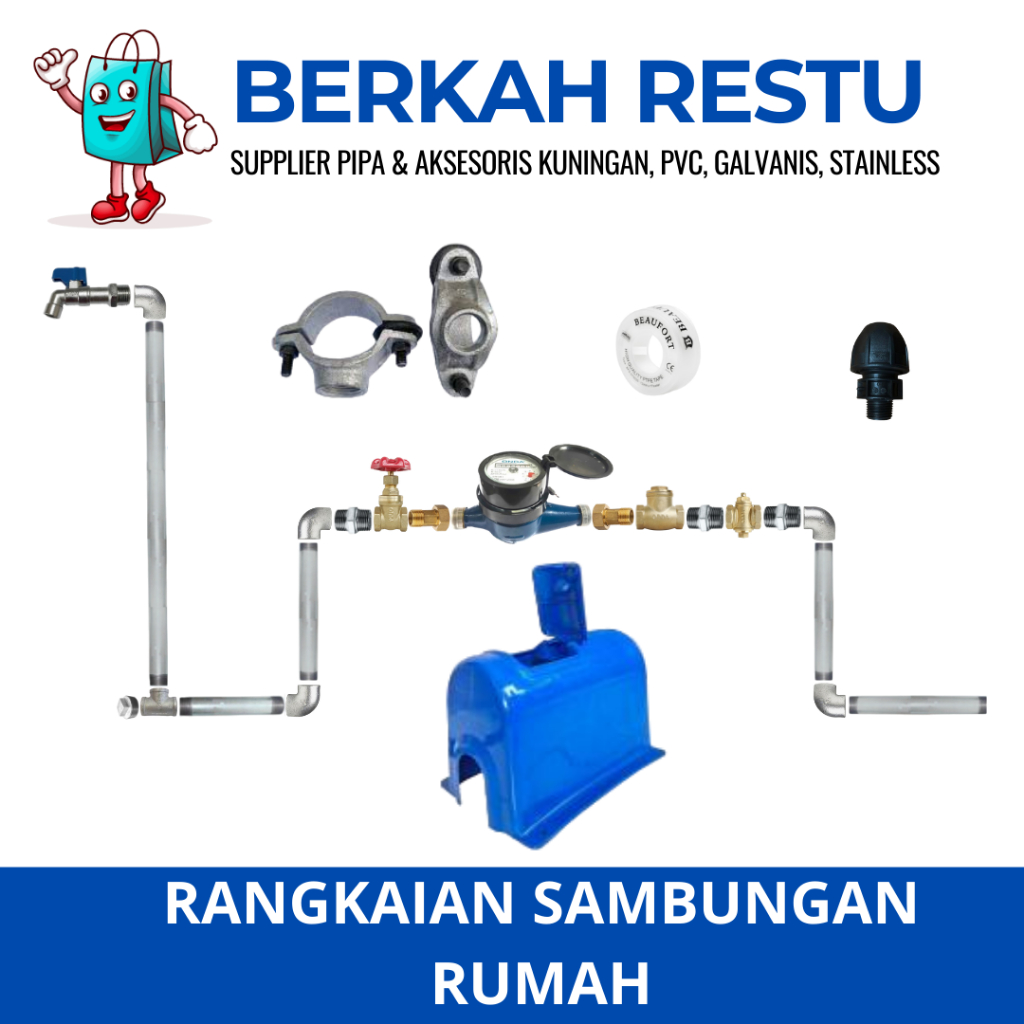 Jual Paket Komplit Rangkaian Sambungan Rumah (SR) PDAM/PAM/PAMSIMAS ...