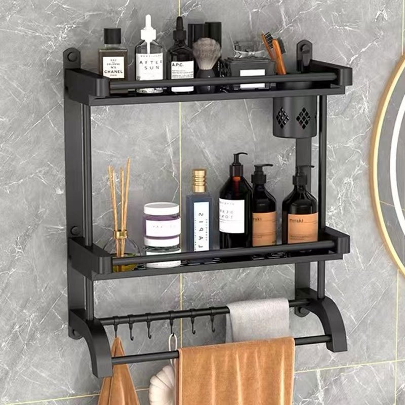 Jual Rak Dinding Kamar Mandi Stainless Steel Hitam Rak Sabun Kamar ...