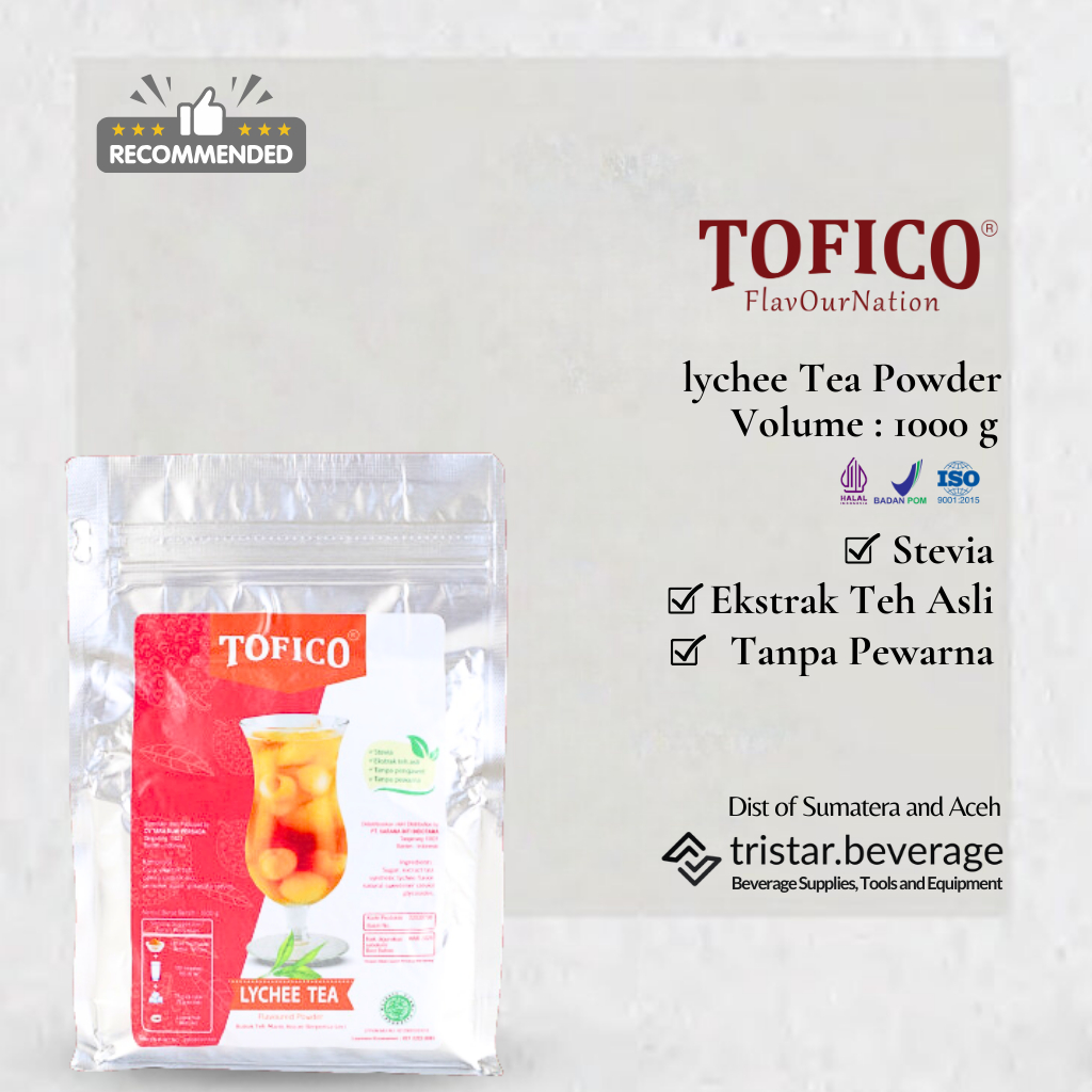 Jual Bubuk Minuman Teh Leci - Tofico Lychee Tea Powder 1 kg | Shopee ...
