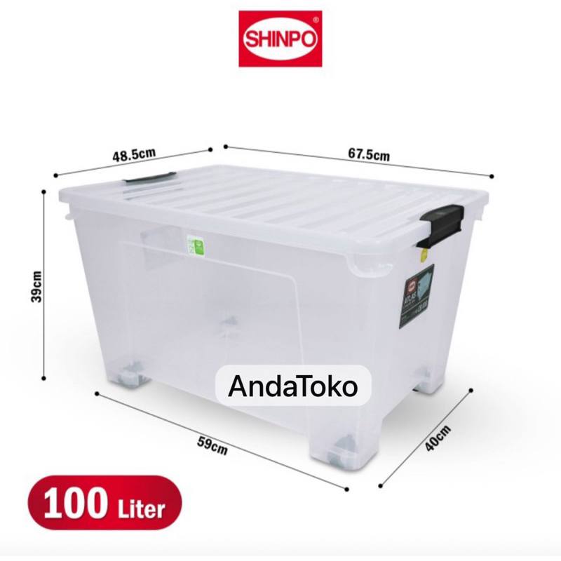 Jual Container Box Shinpo CB-100 (PUTIH) | Shopee Indonesia