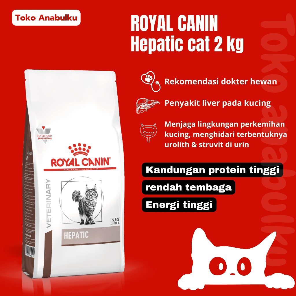 Jual ROYAL CANIN HEPATIC CAT 2 KG FRESHPACK makanan dry food kering ...