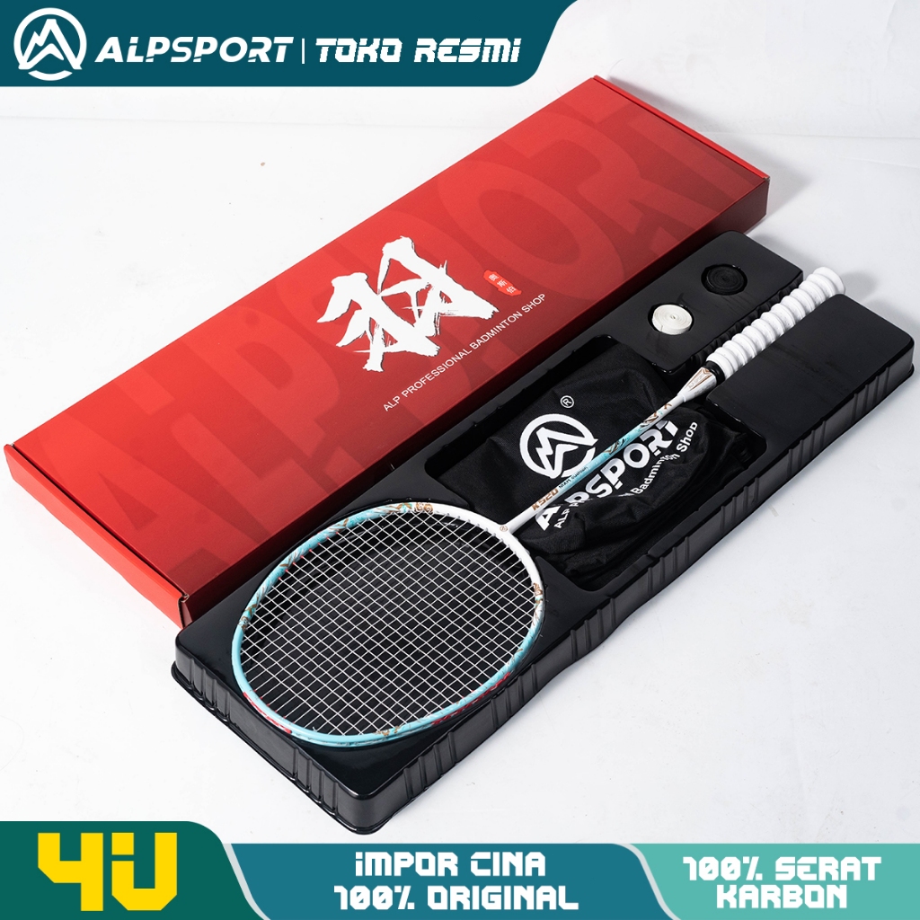 Jual ALPSPORT New SS 100% Full Carbon Fiber Pro Raket Badminton ...
