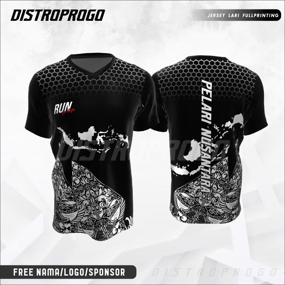 Jual Jersey Baju Pelari Nusantara 210 - Custom Fullprint Dryfit Premium ...
