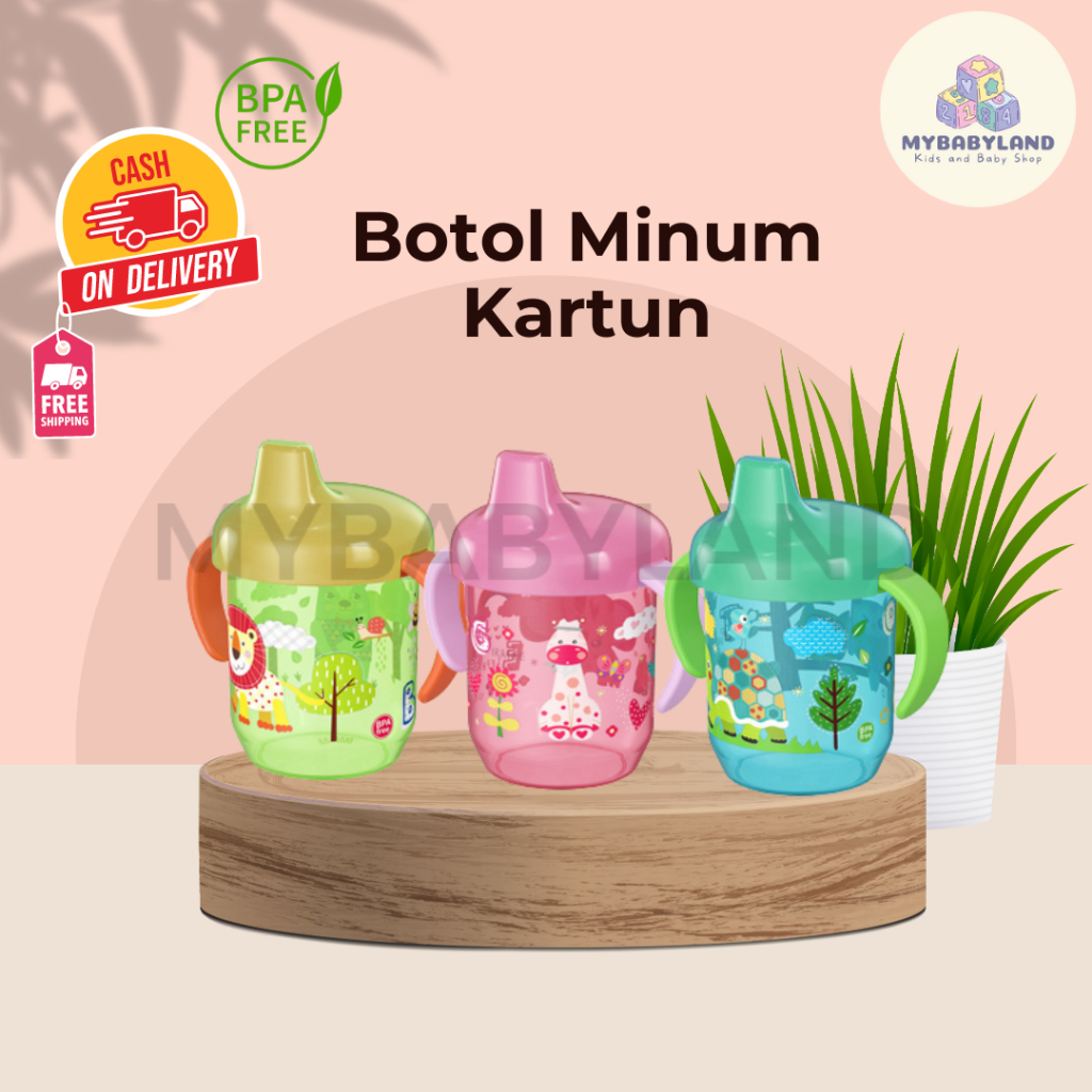 Jual Botol Minum Anak Bayi Anti Tumpah Karakter Hewan | Gelas Hisap ...
