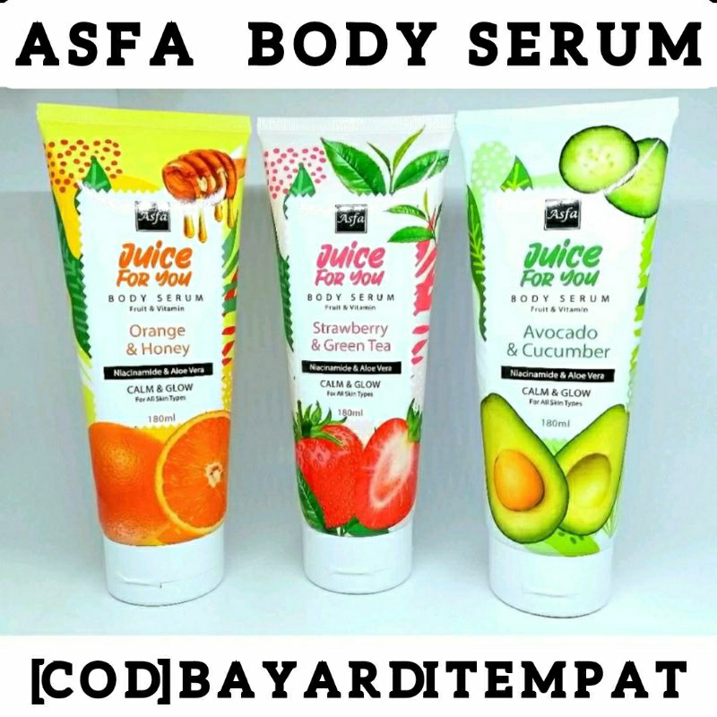 Jual [ASFA] BODY SERUM/ LOTION SERUM BADAN/ 180ML | Shopee Indonesia
