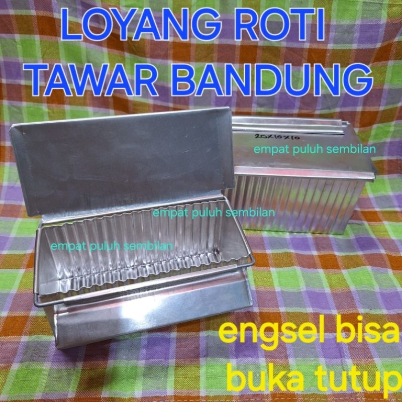 Jual loyang roti tawar bandung gerigi tebal / cetakan roti bakar ...