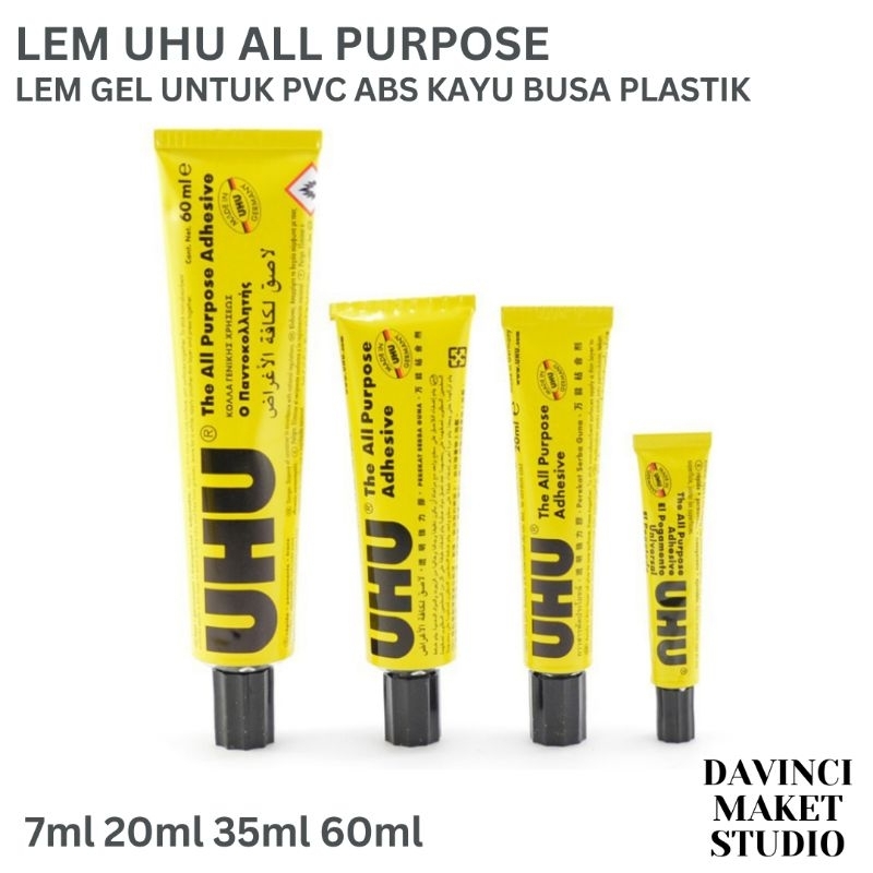 Jual Lem UHU All Purpose Tube - 7ml 20ml 35ml 60ml Bening Clear Serbaguna | Shopee Indonesia