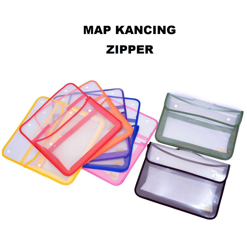 Jual MAP ZIPPER KANCING/ MAP ZIPPER JARING/ MAP TENTENG | Shopee Indonesia