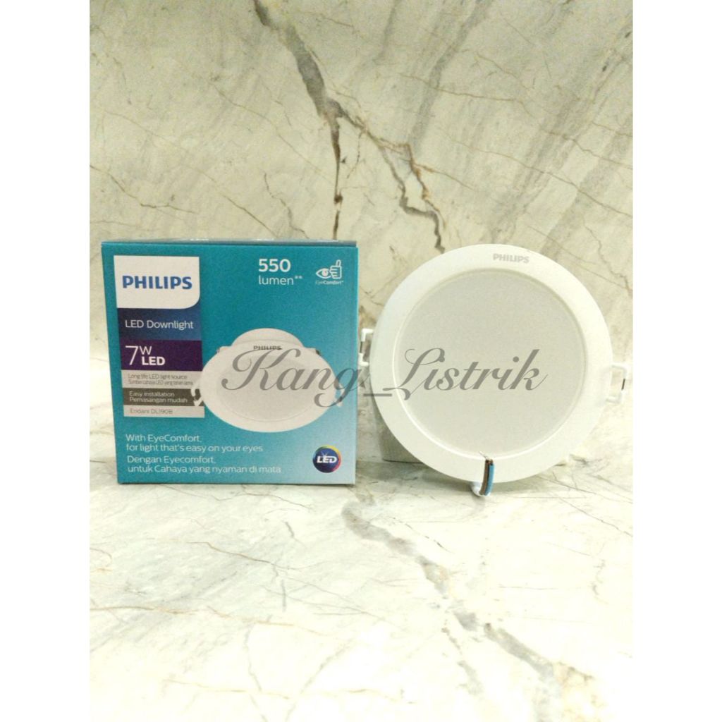 Jual Lampu LED Downlight Philips DL190B Eridani 7Watt / PHILIPS ERIDANI 7W | Shopee Indonesia