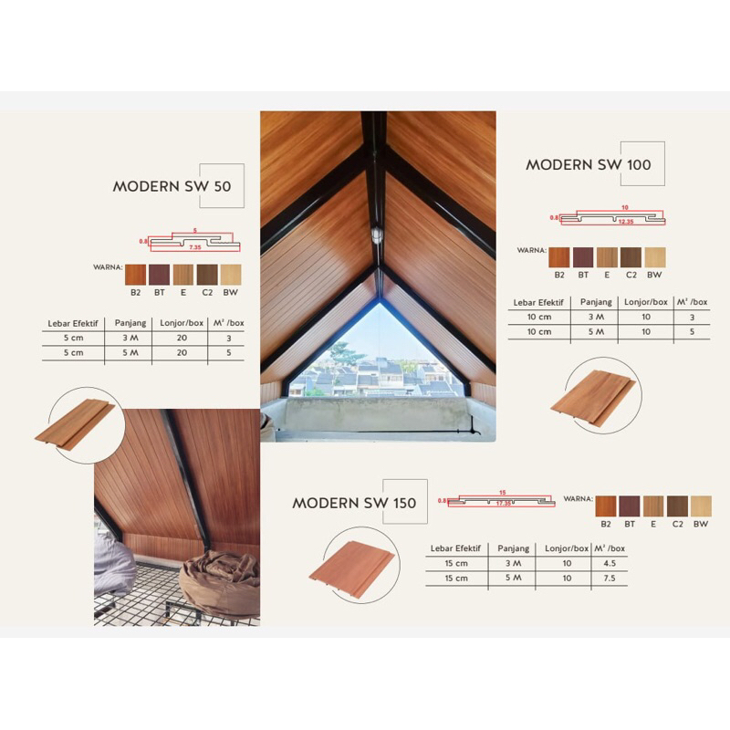 Jual PANEL WPC DUMA MODERN SW 150 | Shopee Indonesia