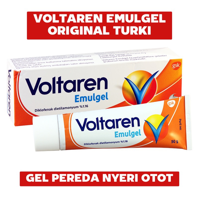 Jual Voltaren Emulgel 50 gr Gel Salep Turki Pereda Nyeri Sakit Otot Keseleo Original Turkey ...