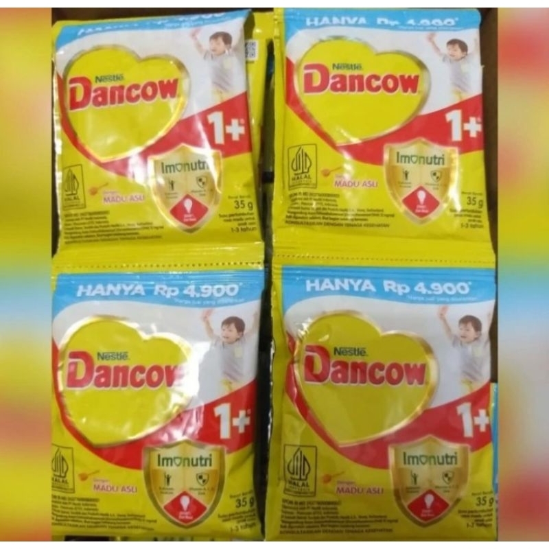 Jual PROMO. Dancow 1+ Madu Sachet 35gr Susu Pertumbuhan Anak 1-3 Tahun ...