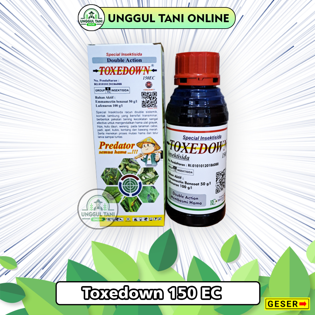 Jual Insektisida TOXEDOWN 150 EC 500.ML Racun Ulat/Obat ulat grayak ...