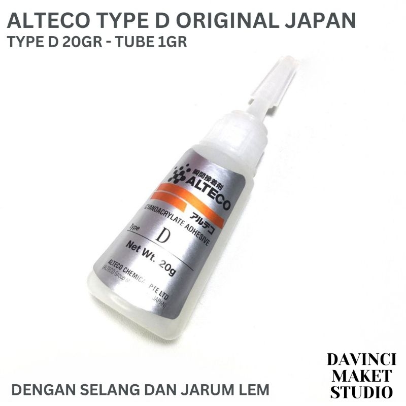 Jual Lem Alteco D 20gr - Lem Quick Strong Tube Botol Original Japan Epotec Untuk PVC Plastik ...
