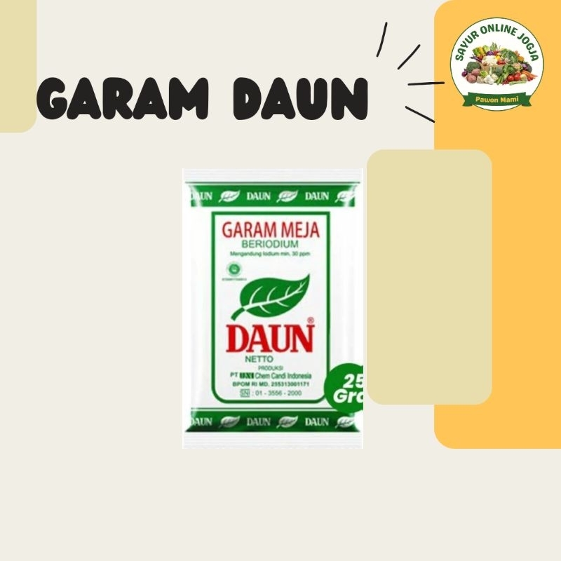 Jual Garam meja cap daun 250Gr - PAWON MAMI SAYUR ONLINE JOGJA | Shopee ...