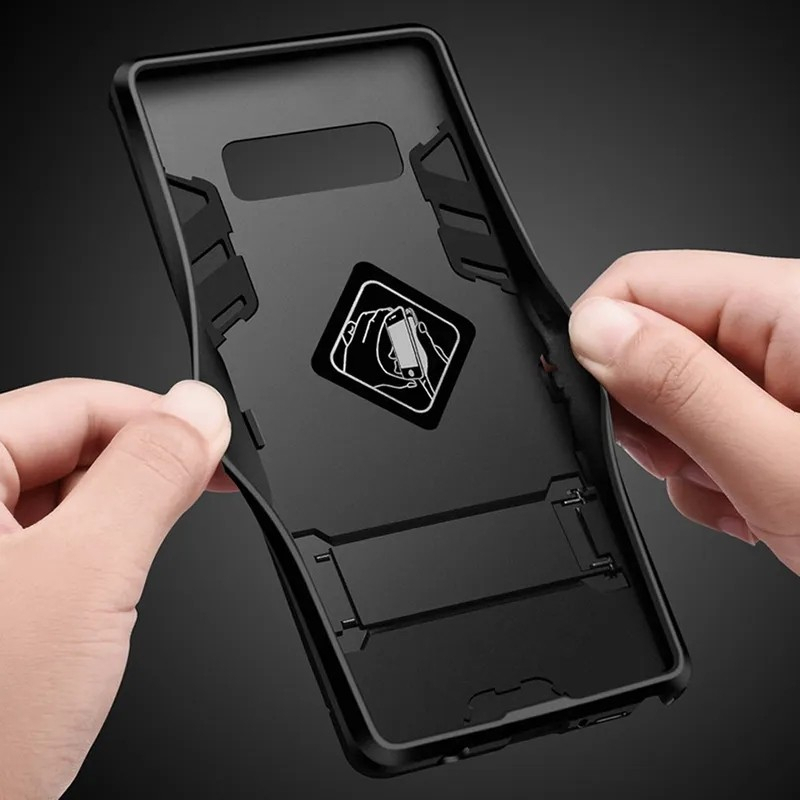 Jual CASE SAMSUNG NOTE 8 / NOTE 9 RUGGED ARMOR ROBOT STANDING IRING ...